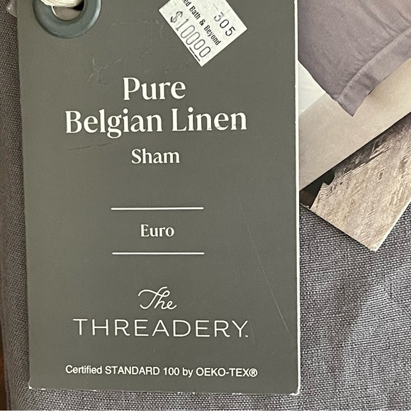 the threadery | Bedding | Nwt The Threadery Belgian Linen Euro | Poshmark